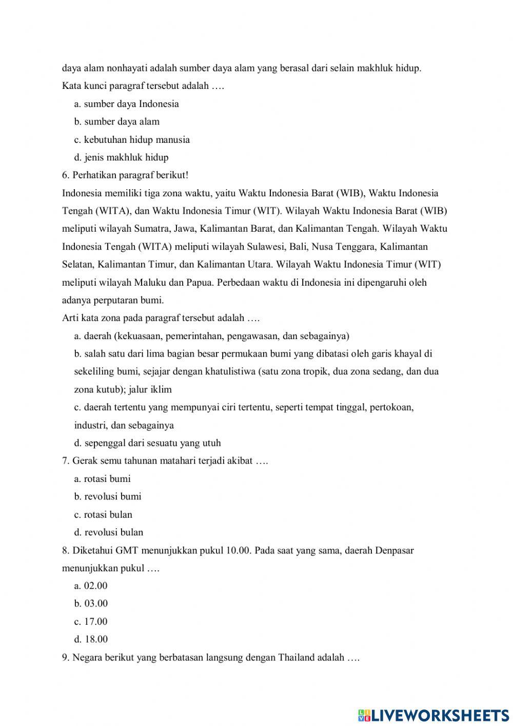 Tema 8 subtema 2 online exercise | Live Worksheets