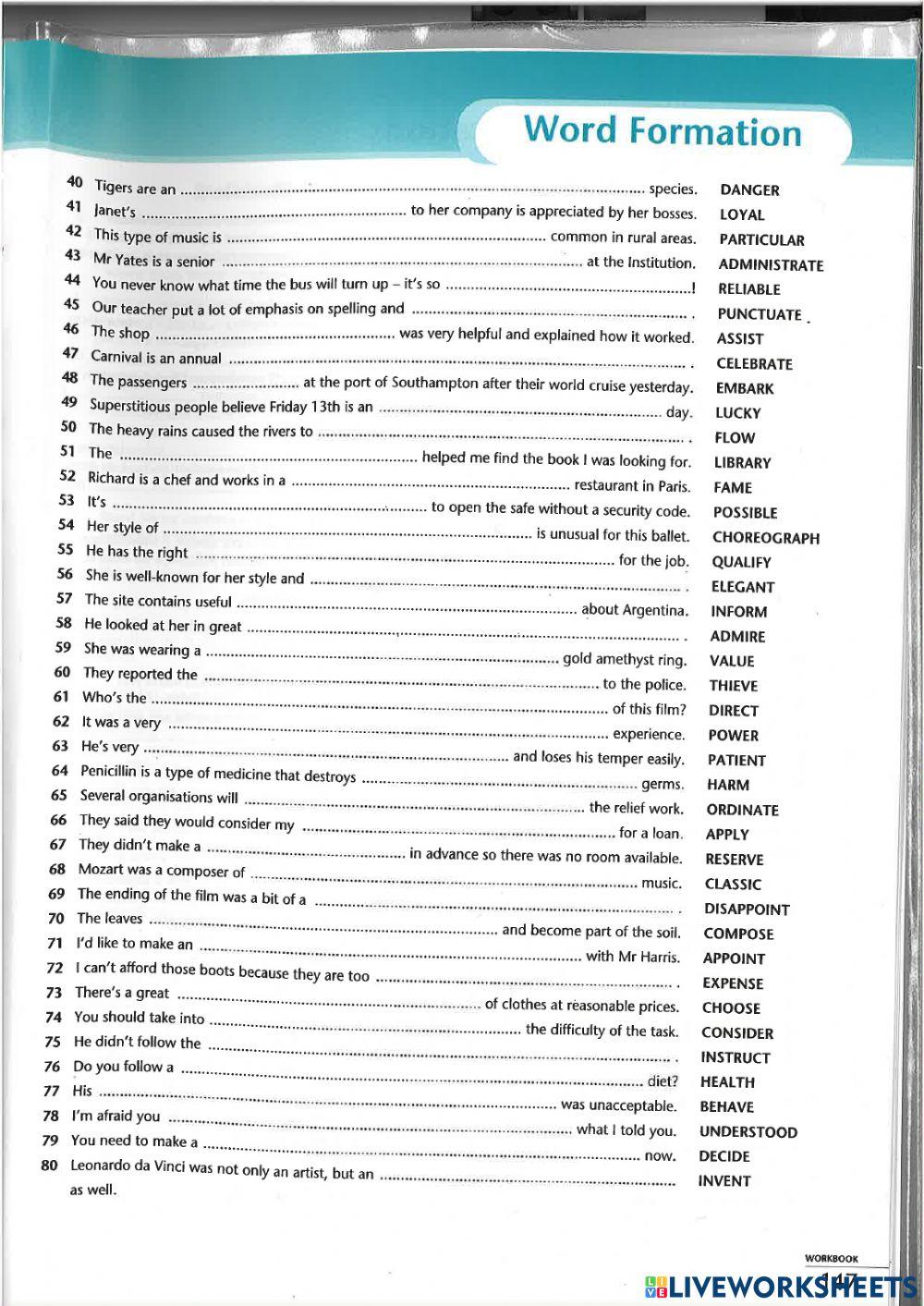 Word building | KerstiPiir | Live Worksheets