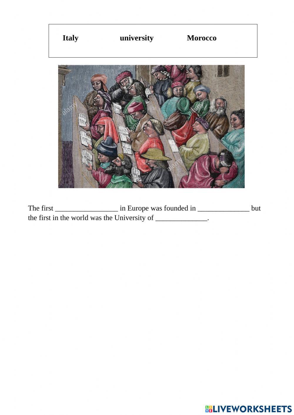 Middle Ages online exercise for grade 3 | Live Worksheets