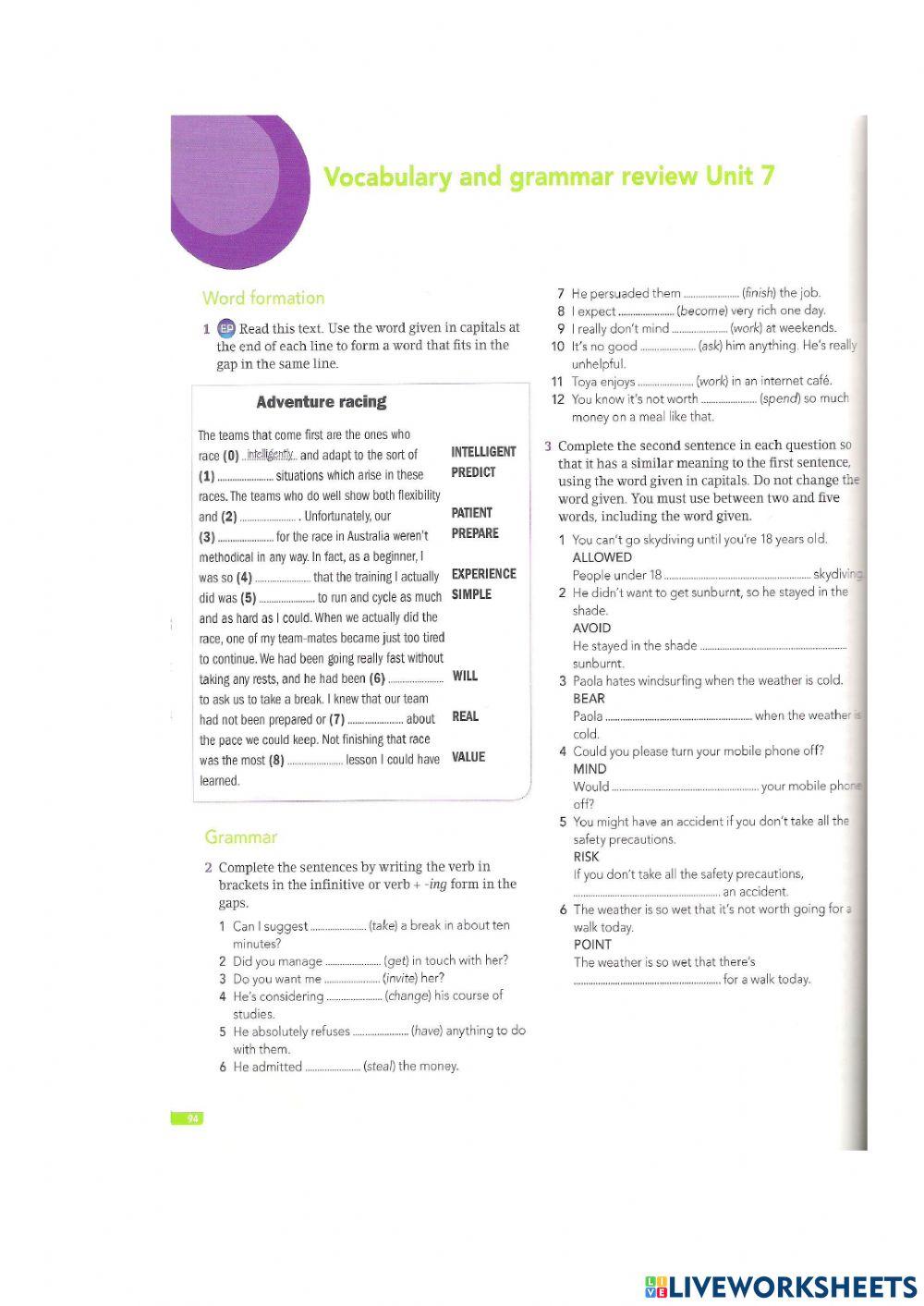 Unit 8 p2 1121 | Silviateachingenglish | Live