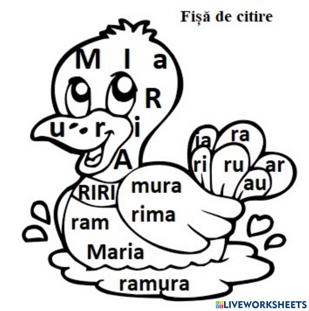 Sunetul și literele R,r worksheet | Live Worksheets