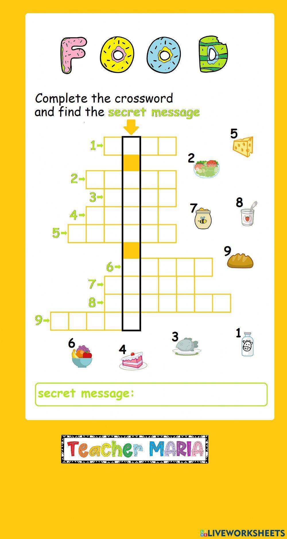 Food 11 | TeacherLosMolinos | Live Worksheets