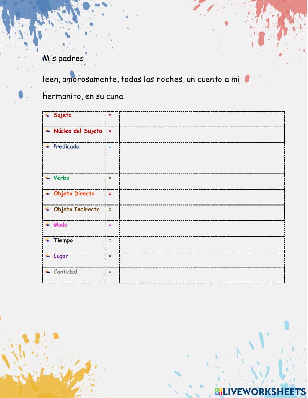 CUARTA EVALUACI… | Free Interactive Worksheets | 6585549