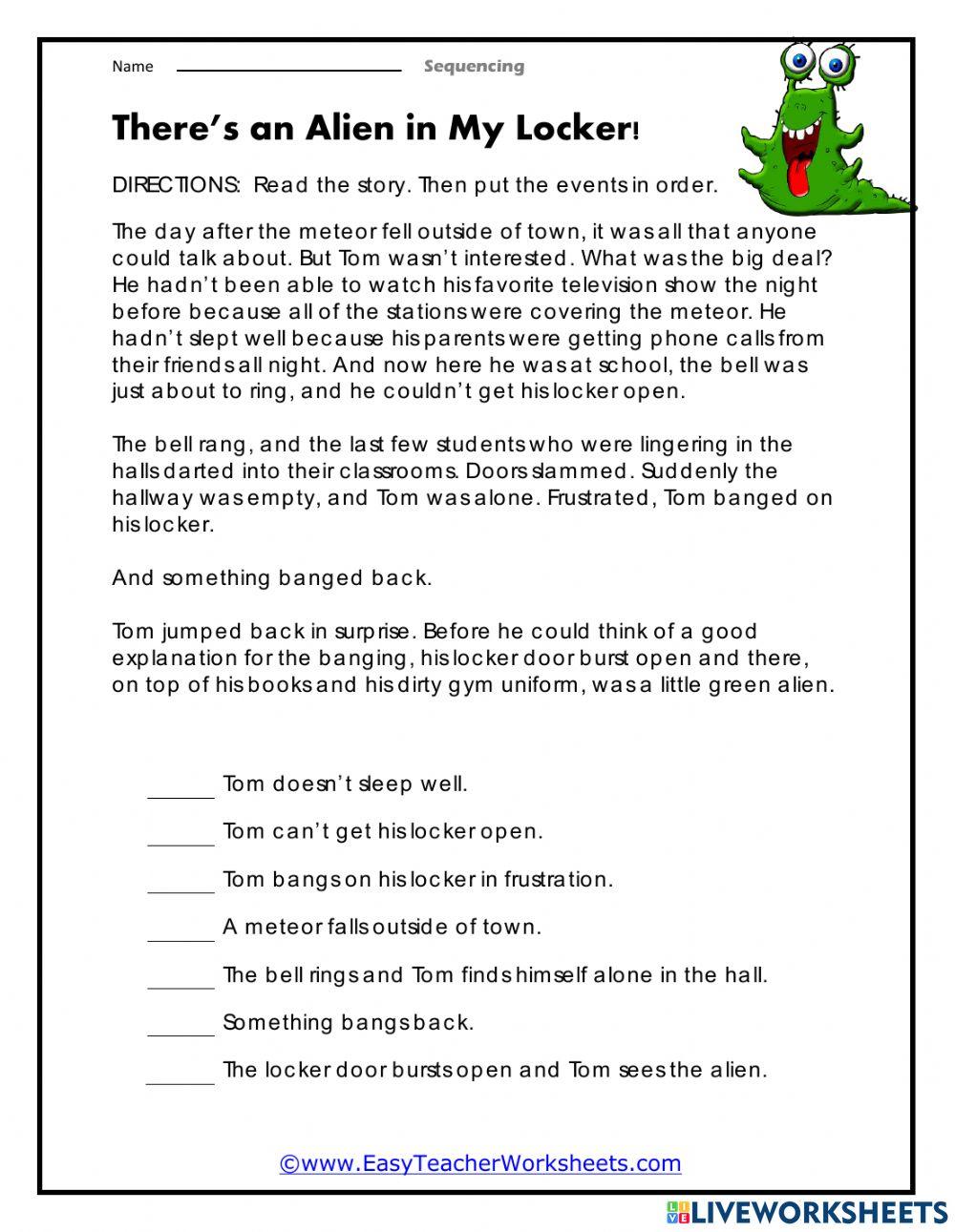 sequence online exercise for | Live Worksheets