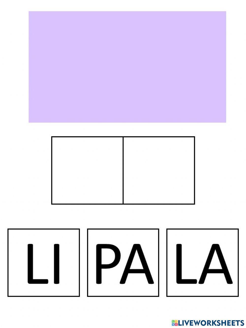 Lila worksheet | Live Worksheets