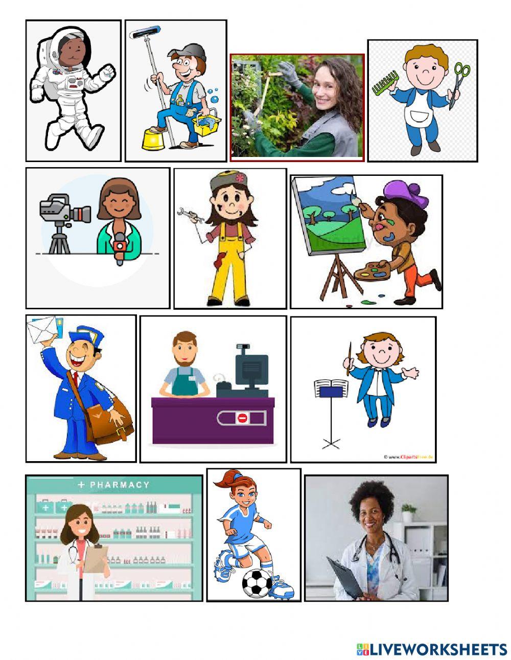 KET professions worksheet | Live Worksheets