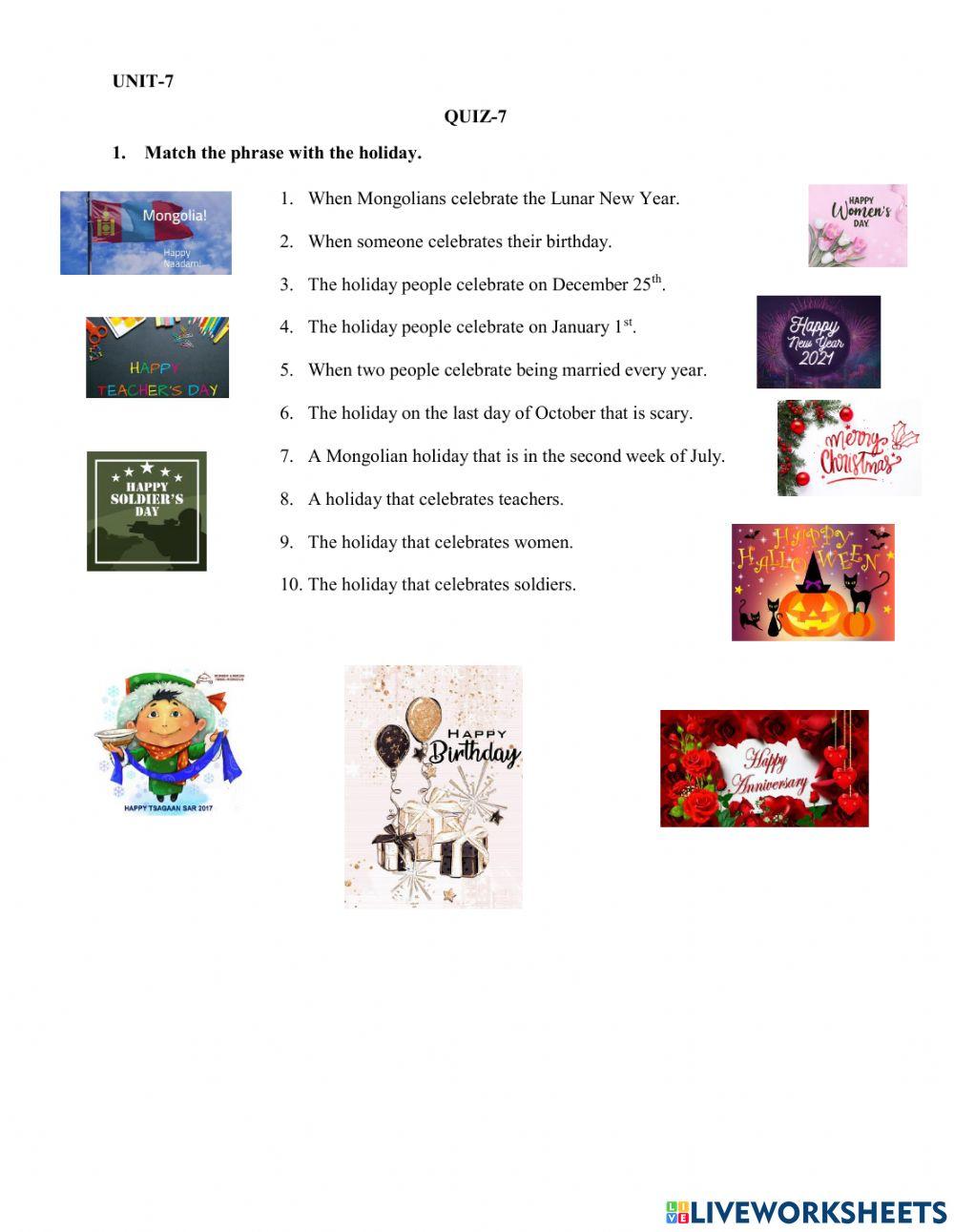 10 р анги 7 дугаар бүлэг сэдэв Worksheet Live Worksheets