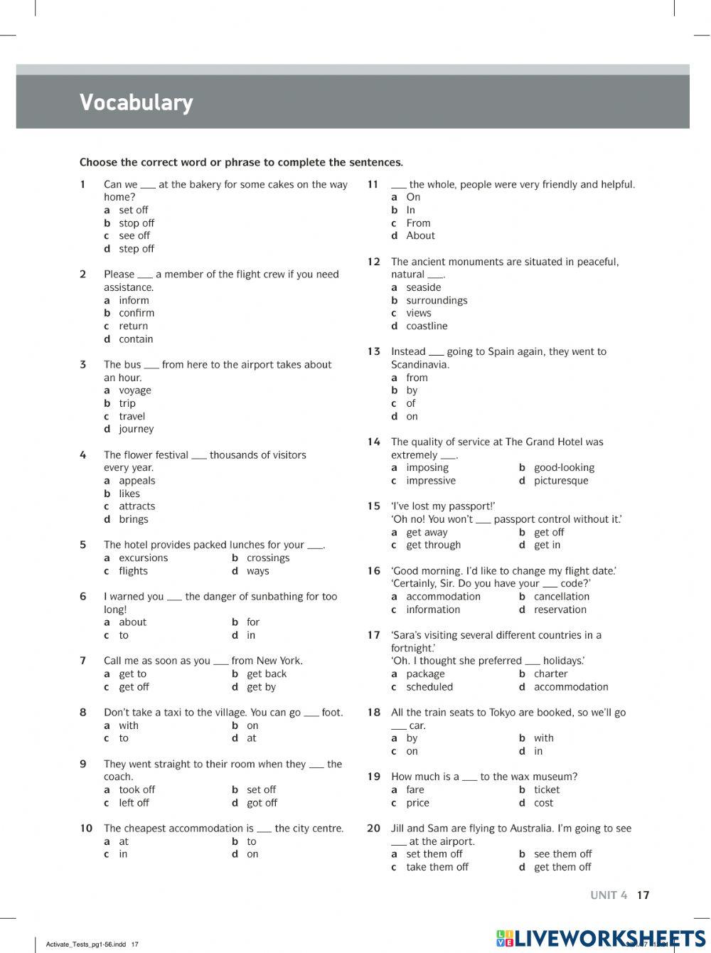 Activate B2 - Test on Unit 4 3016016 | L.two | Live