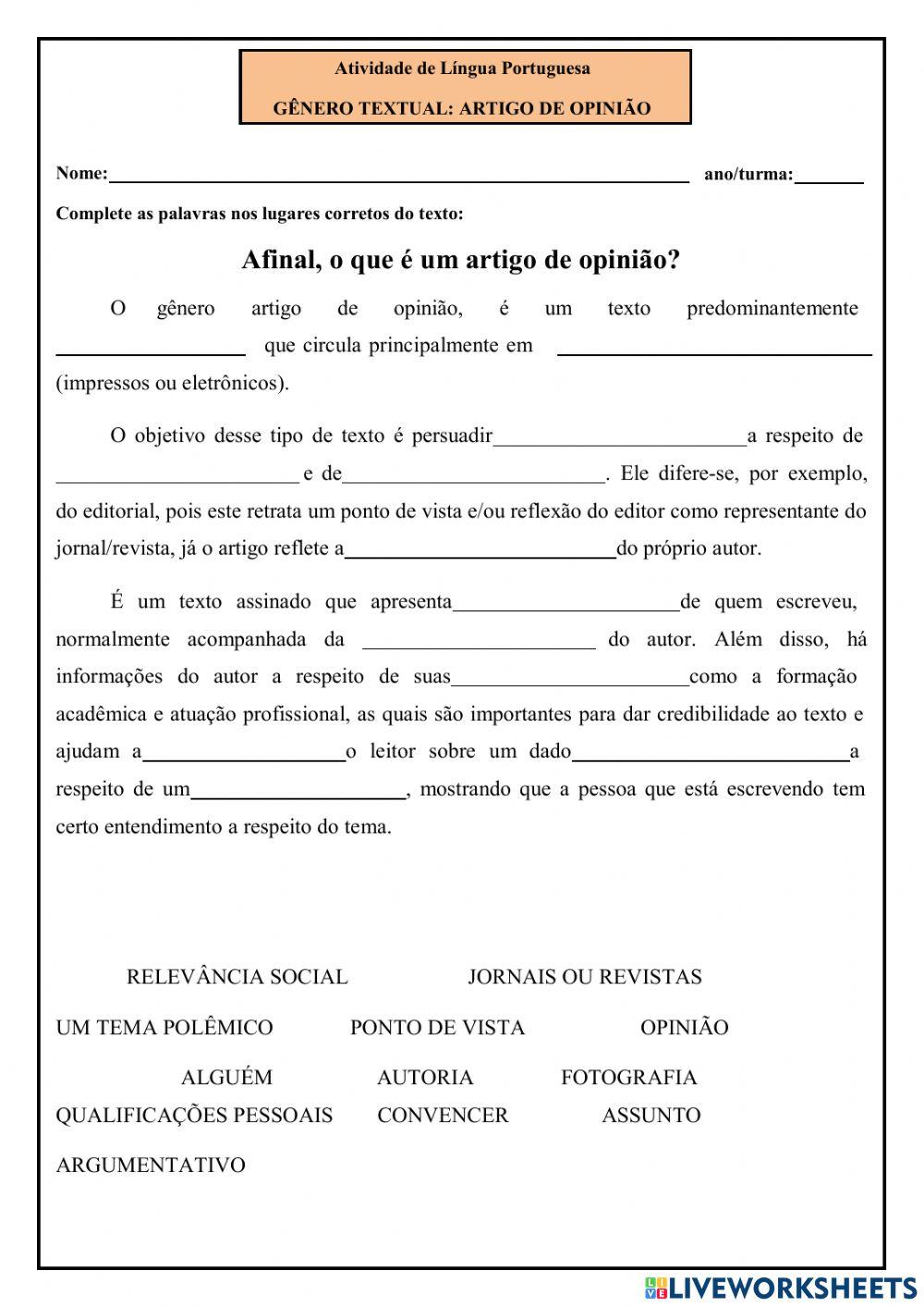 Atividade Artigo De Opiniao - SOLOLEARN🍎 Valorant hoje: a emoção está ... Atividade Artigo De Opiniao - SOLOLEARN🍎 Valorant hoje: a emoção está ...