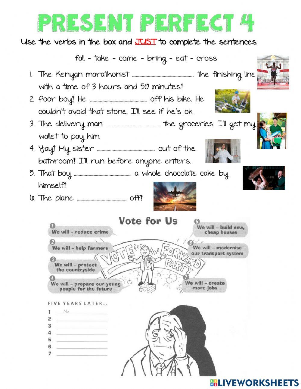 Present Perfect… | Free Interactive Worksheets | 995031