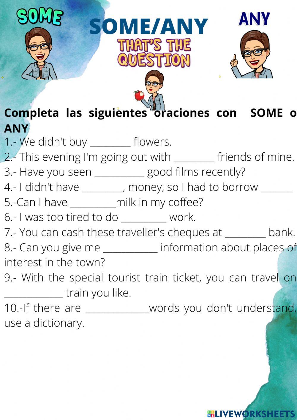 Some-any | Free Interactive Worksheets | 995066