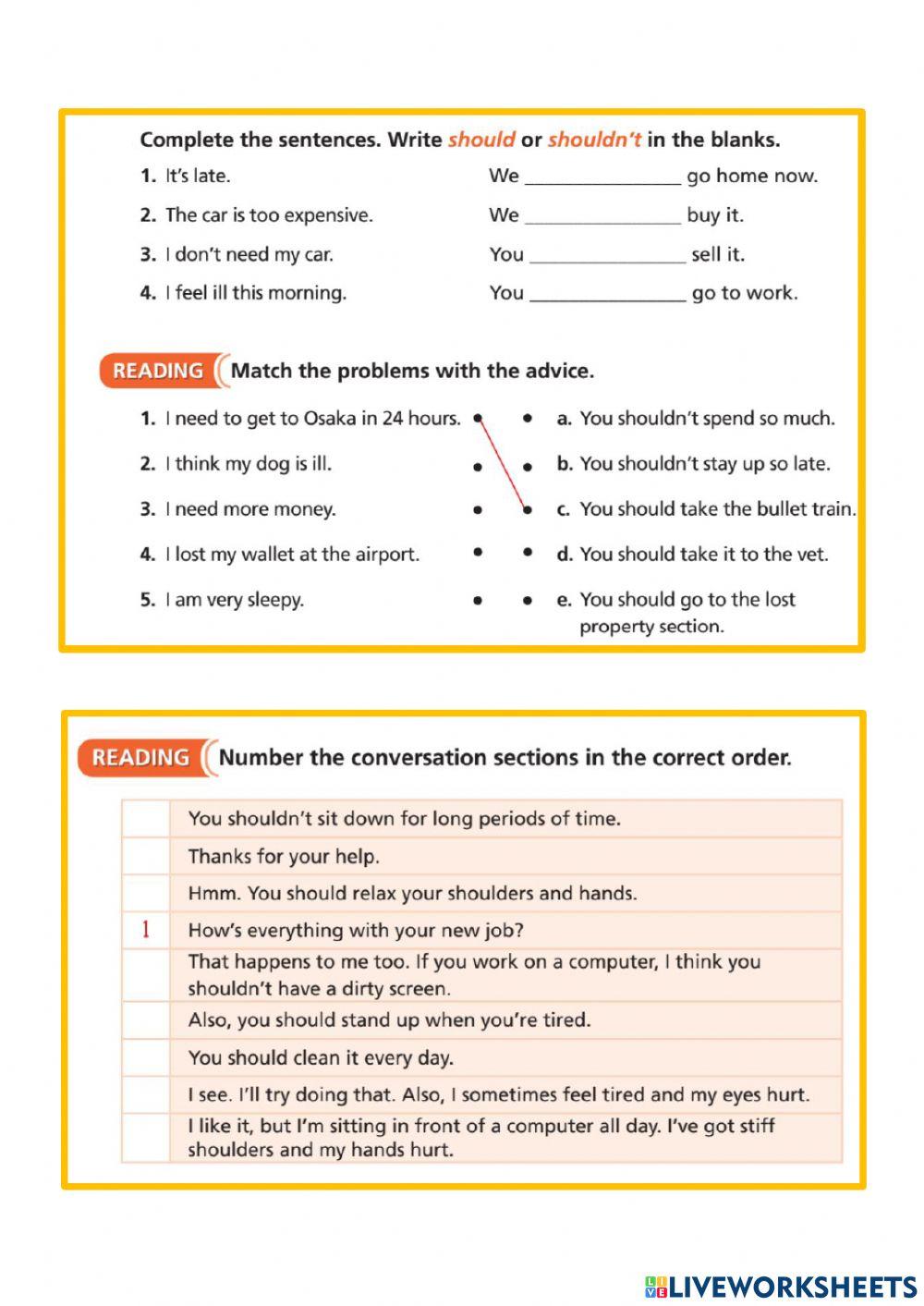 Should interactive worksheet for basic | Live Worksheets