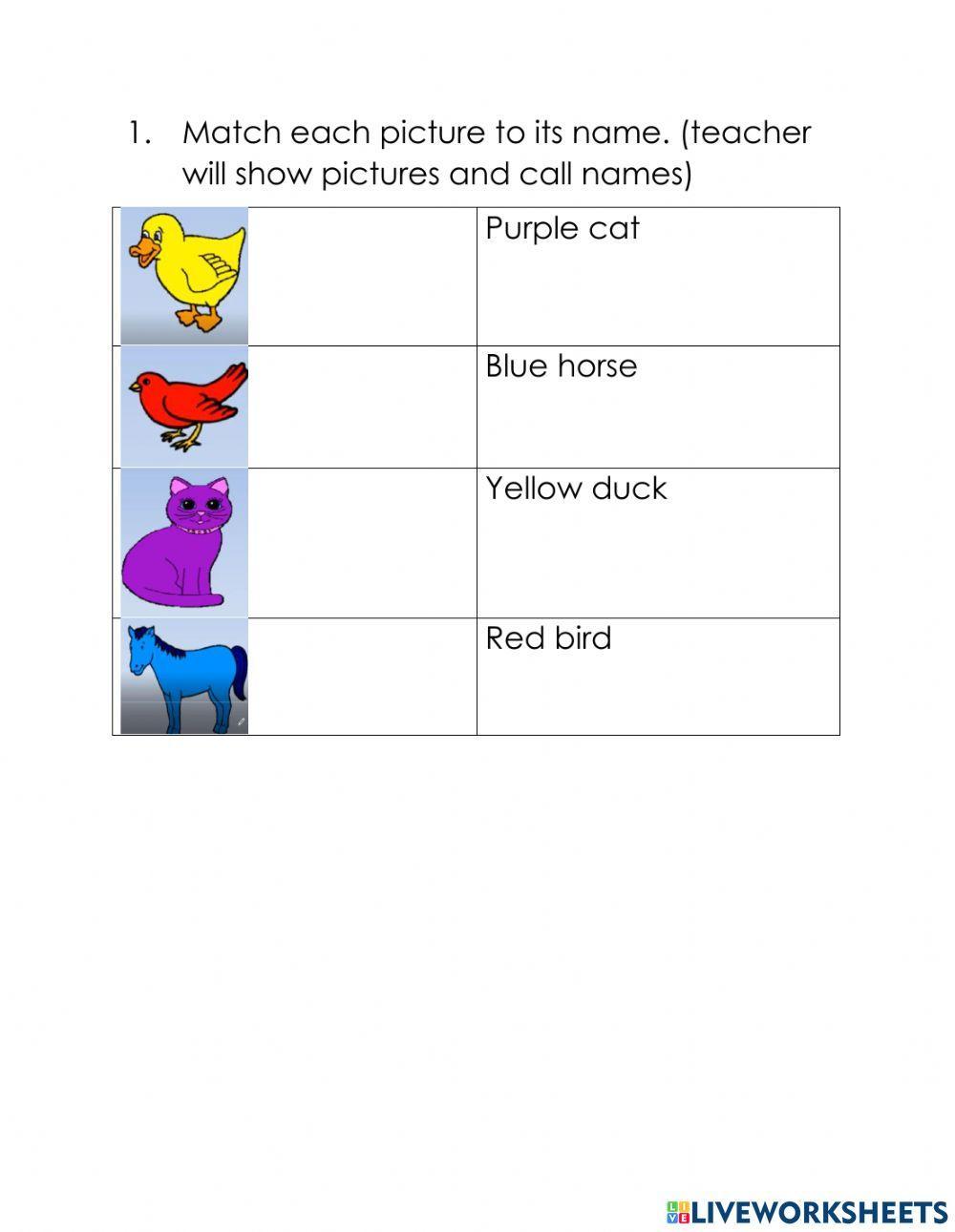 Matching pictur… | Free Interactive Worksheets | 995884