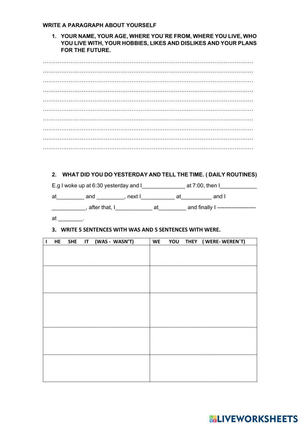 Reinforcement- Feedback worksheet | Live Worksheets