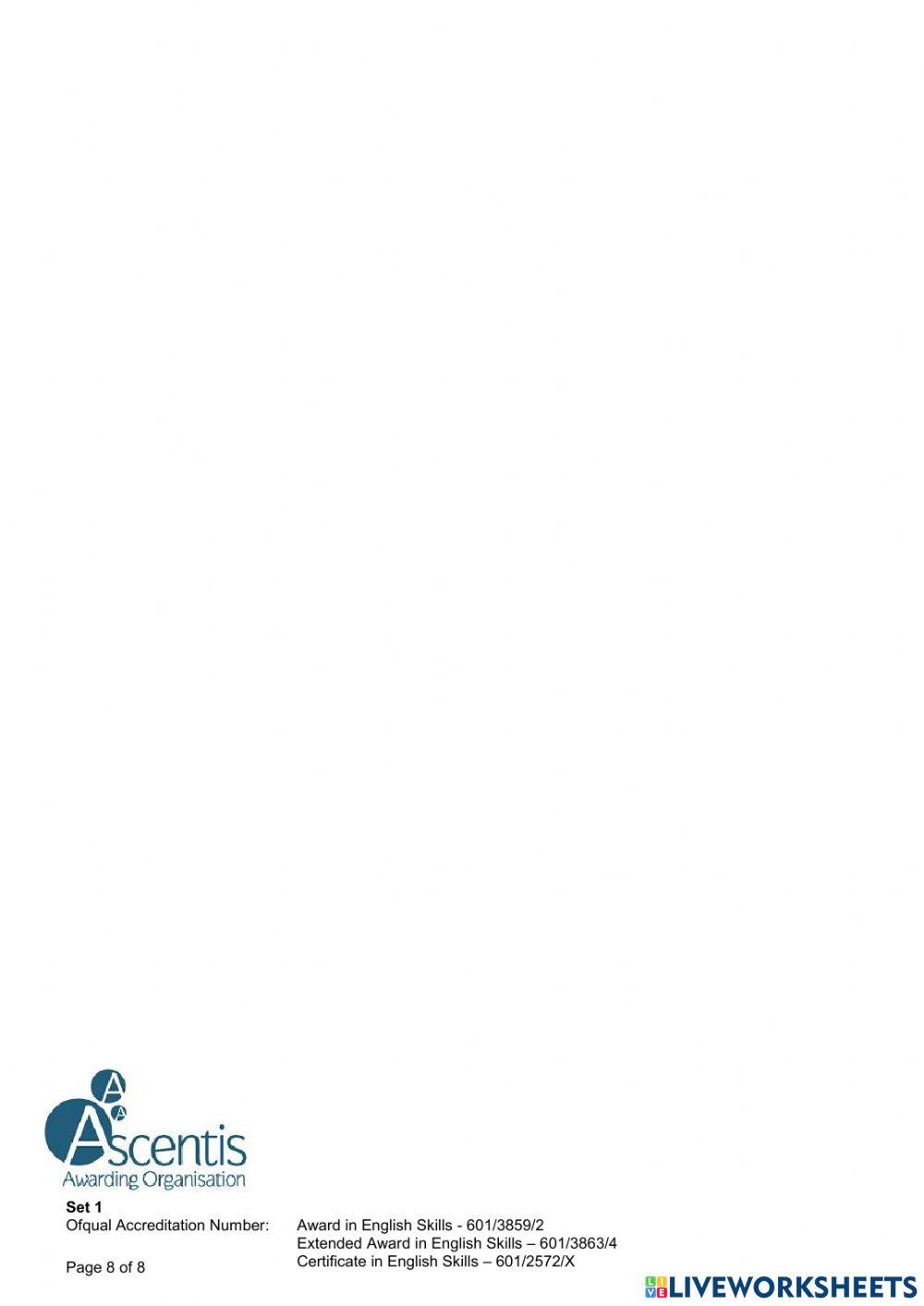 Ascentis Entry … | Free Interactive Worksheets | 6588037