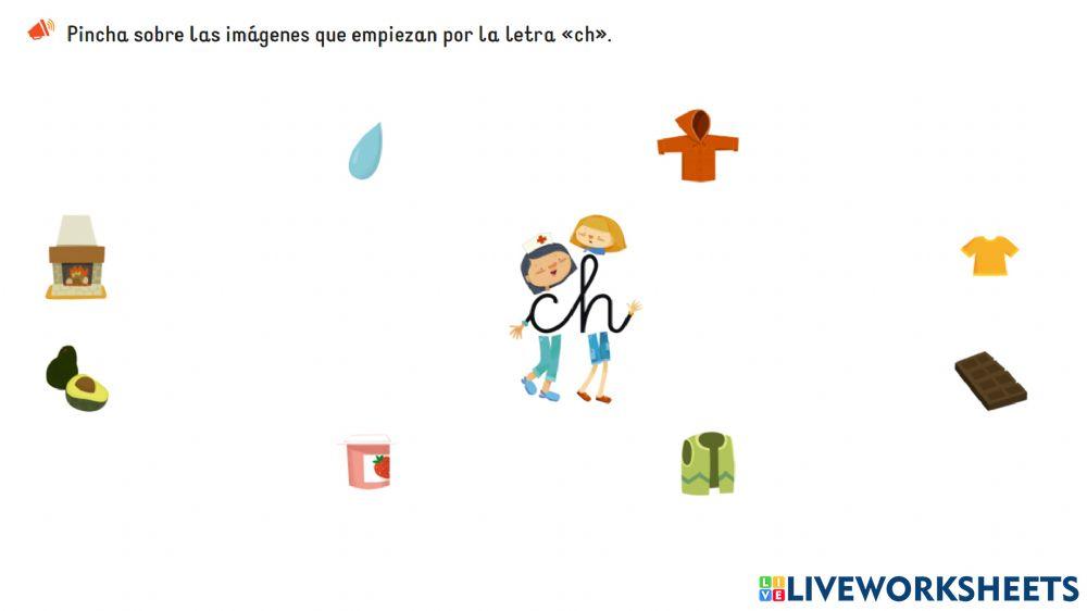 Letra ch 3 | Free Interactive Worksheets | 997308