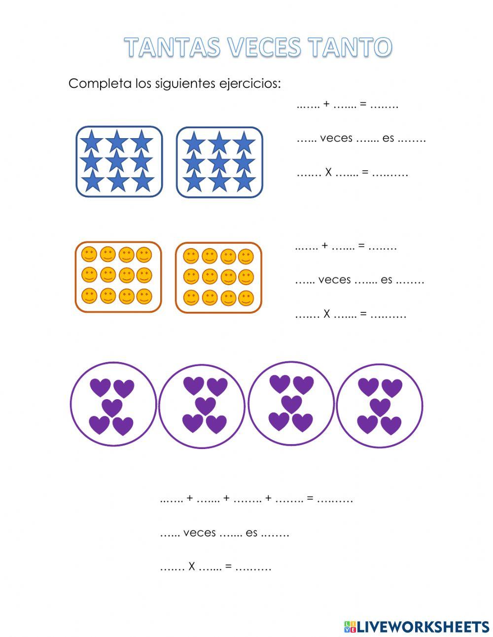 Tantas veces ta… | Free Interactive Worksheets | 998243