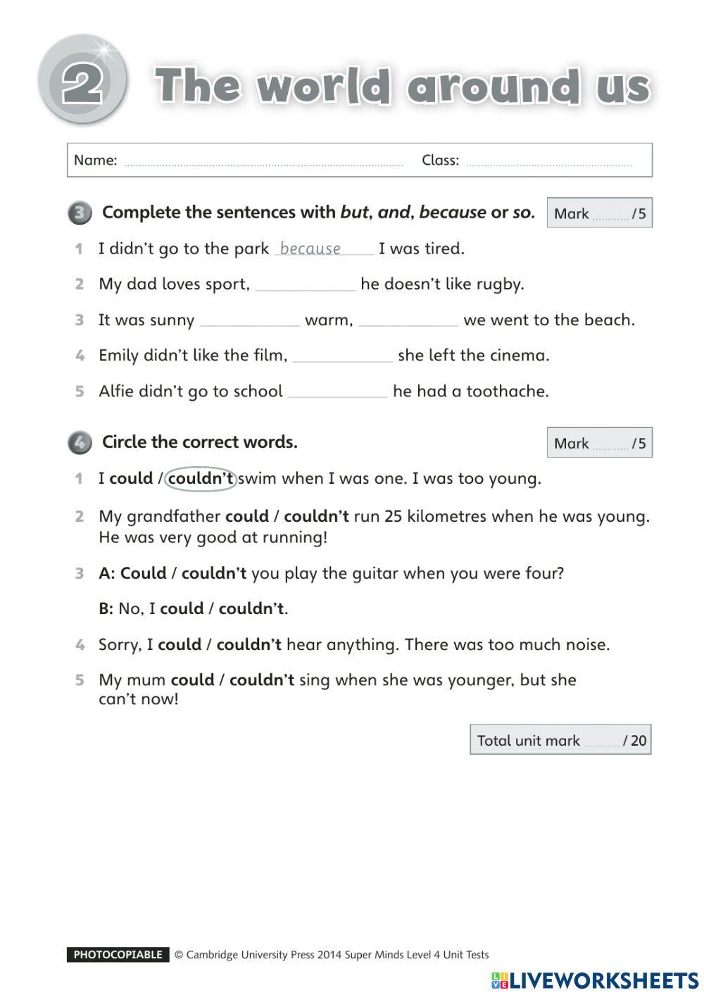 The World Around Us SM online exercise for | Live Worksheets