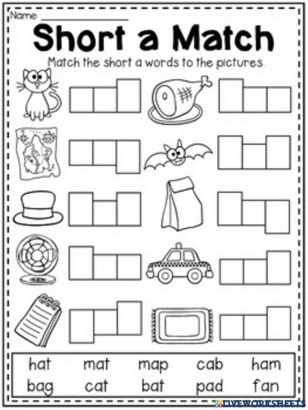 998706 | Short a worksheet | jeanette gloria