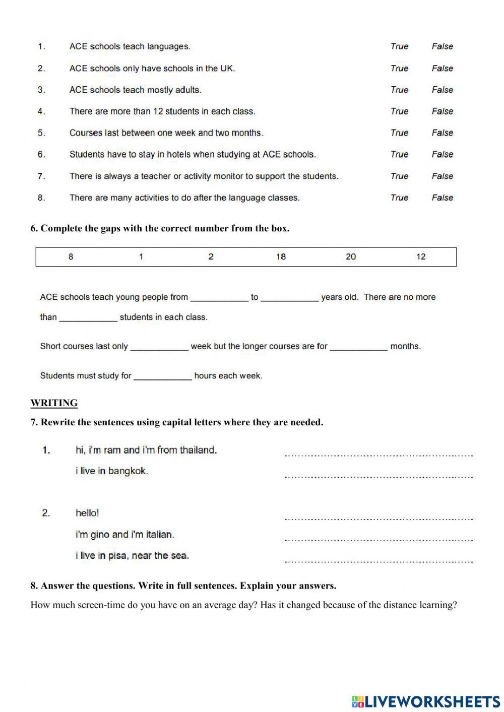 Test - Technology worksheet | Live Worksheets