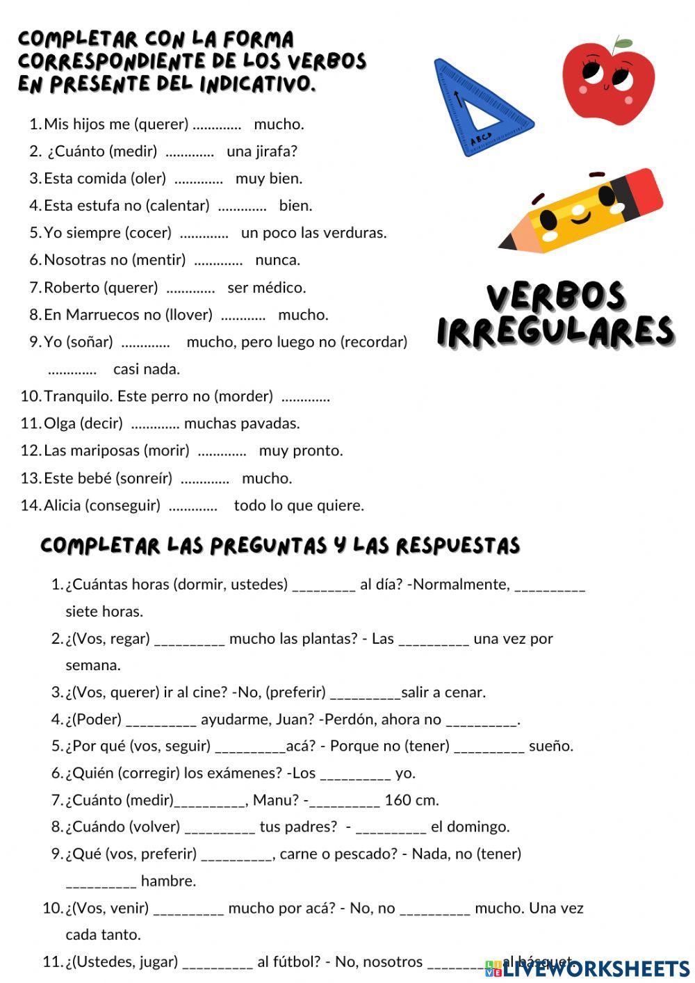 Pdf Online Activity Verbos Irregulares Live Worksheets - NBKomputer