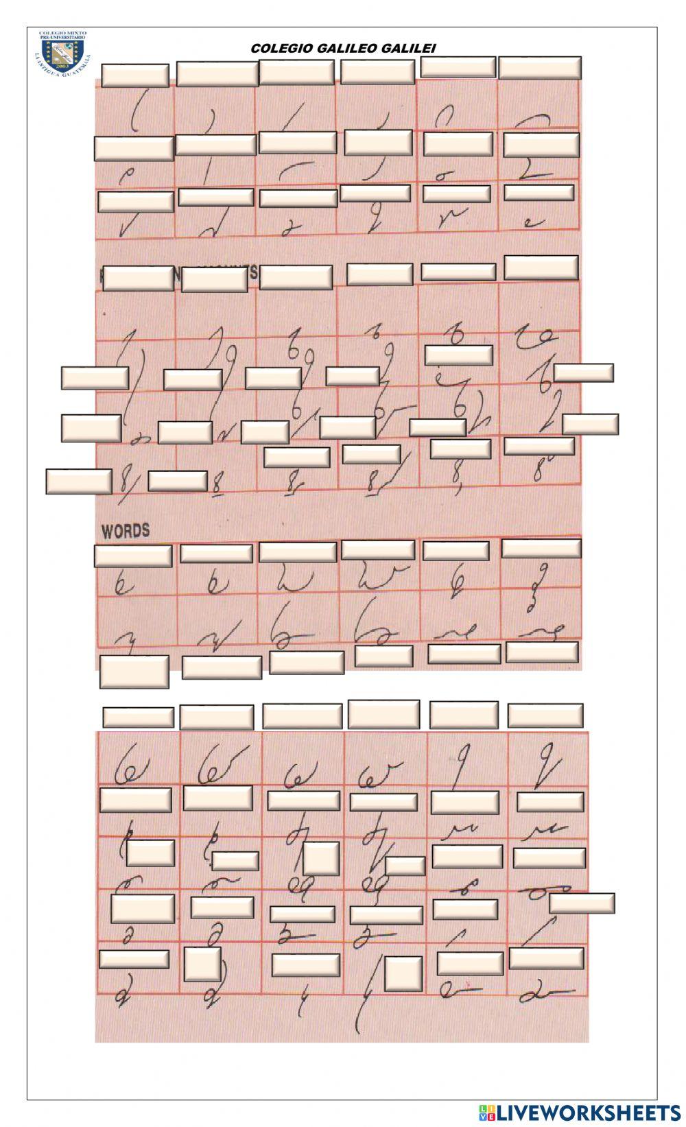 Shorthand online worksheet | Live Worksheets