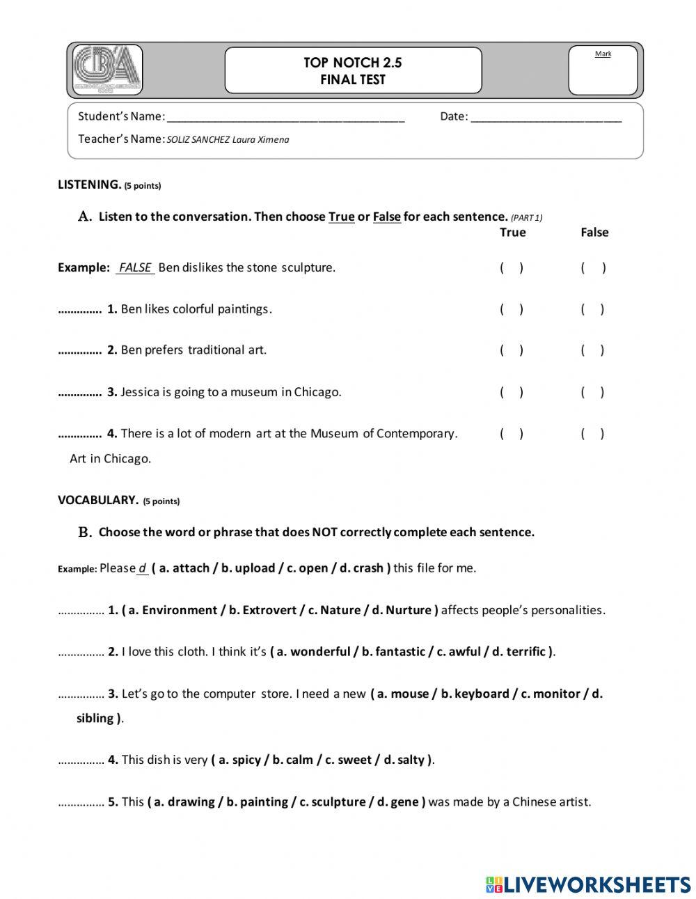 Top Notch 2.5 999981 | Laura Soliz Sanchez | Live