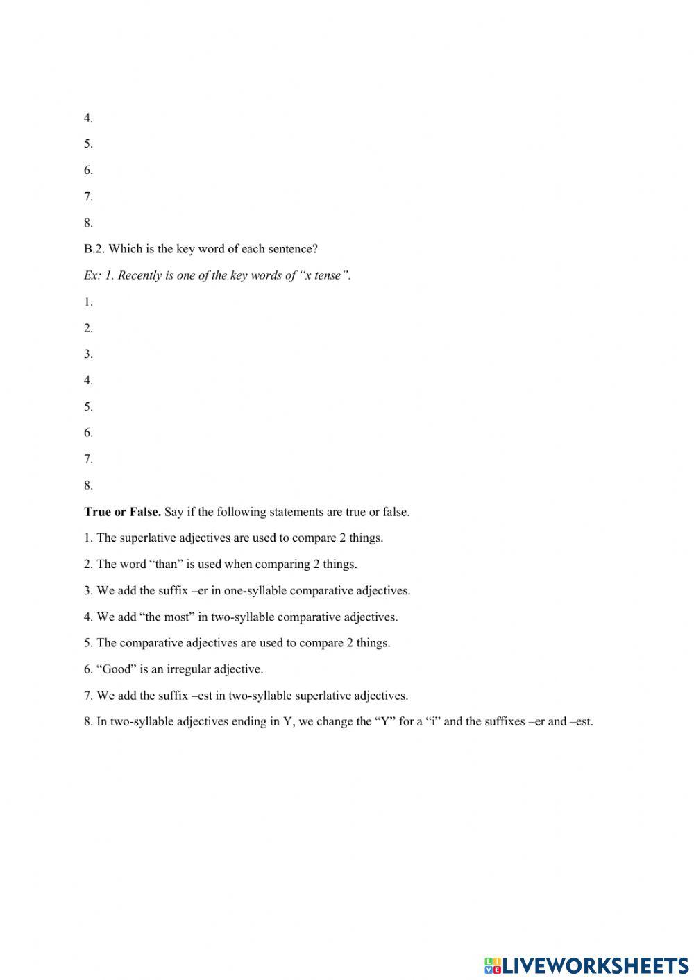 Exam Intermediate worksheet | Live Worksheets