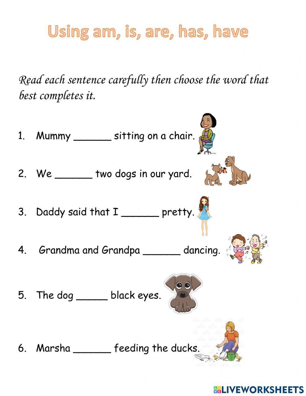 Using Am Is Are Has Have Worksheet Live Worksheets using-am-is-are-has-have-worksheet-live-worksheets