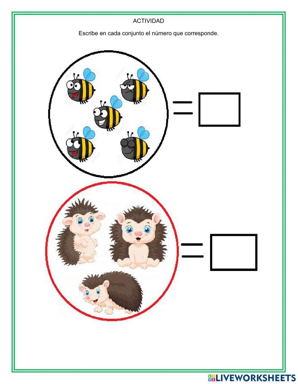 Actividad exercise for 1 | Live Worksheets