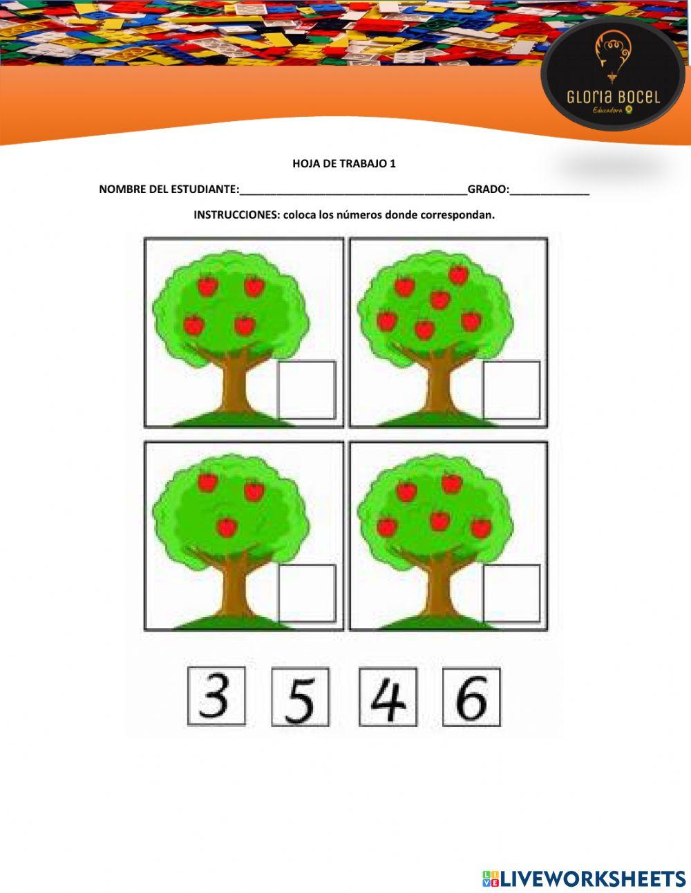 Contar elementos | Live Worksheets