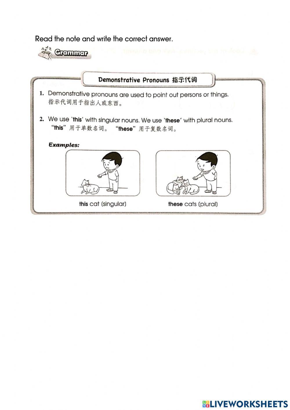 English year 2 online exercise | Live Worksheets