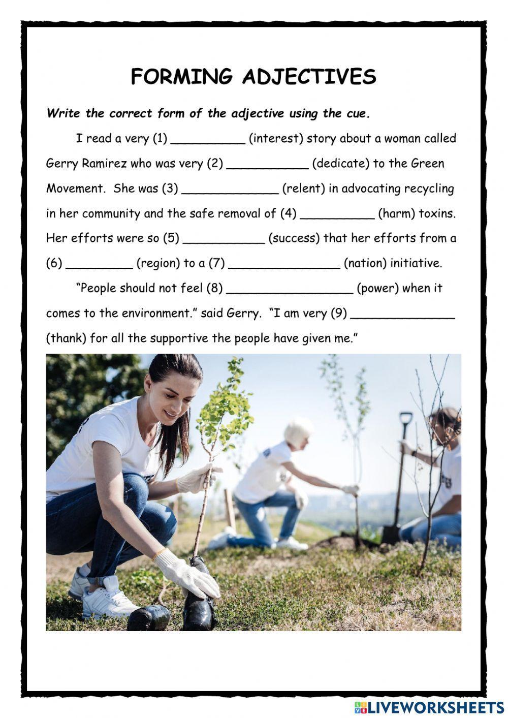 1001703 | Forming Adjectives | estherlee76