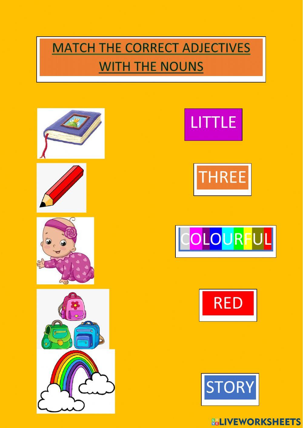 Adjectives online exercise for 2 | Live Worksheets