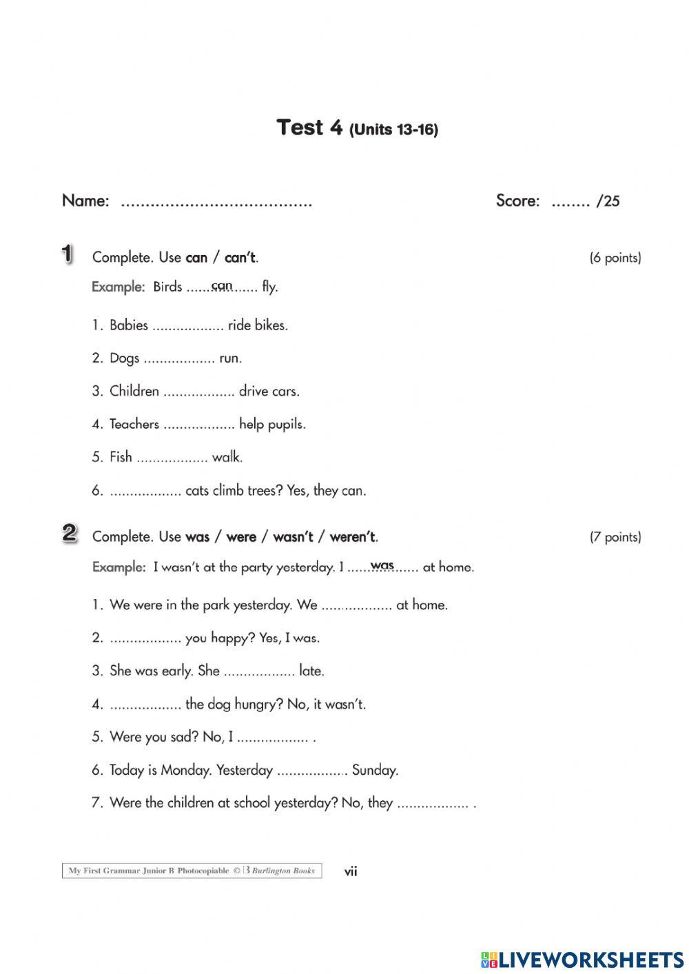 MY FIRST GRAMMA… | Free Interactive Worksheets | 5014138