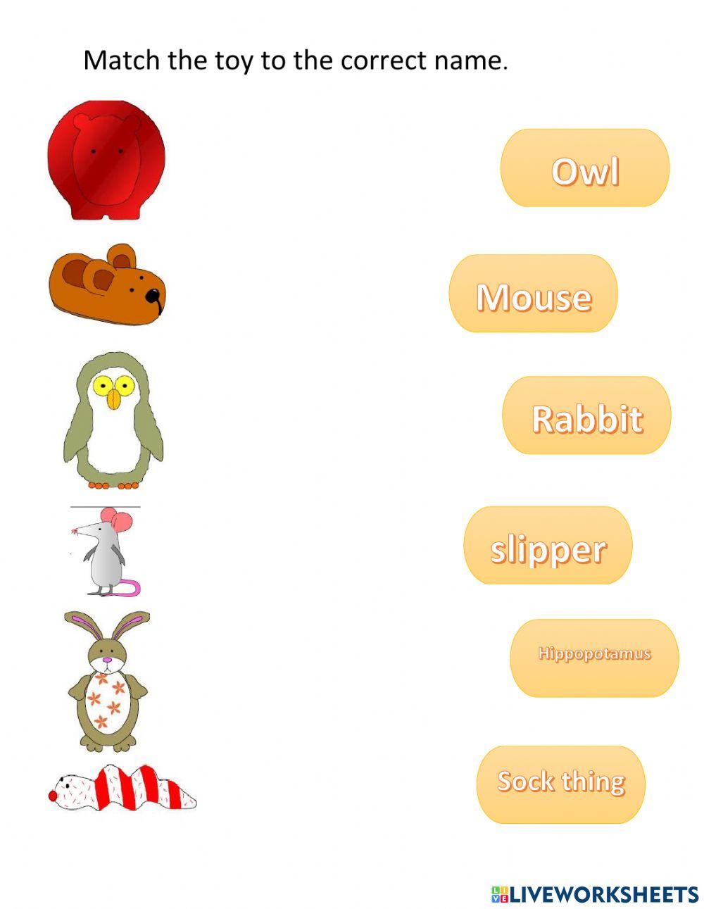 Kipper's ToyBox interactive worksheet | Live Worksheets