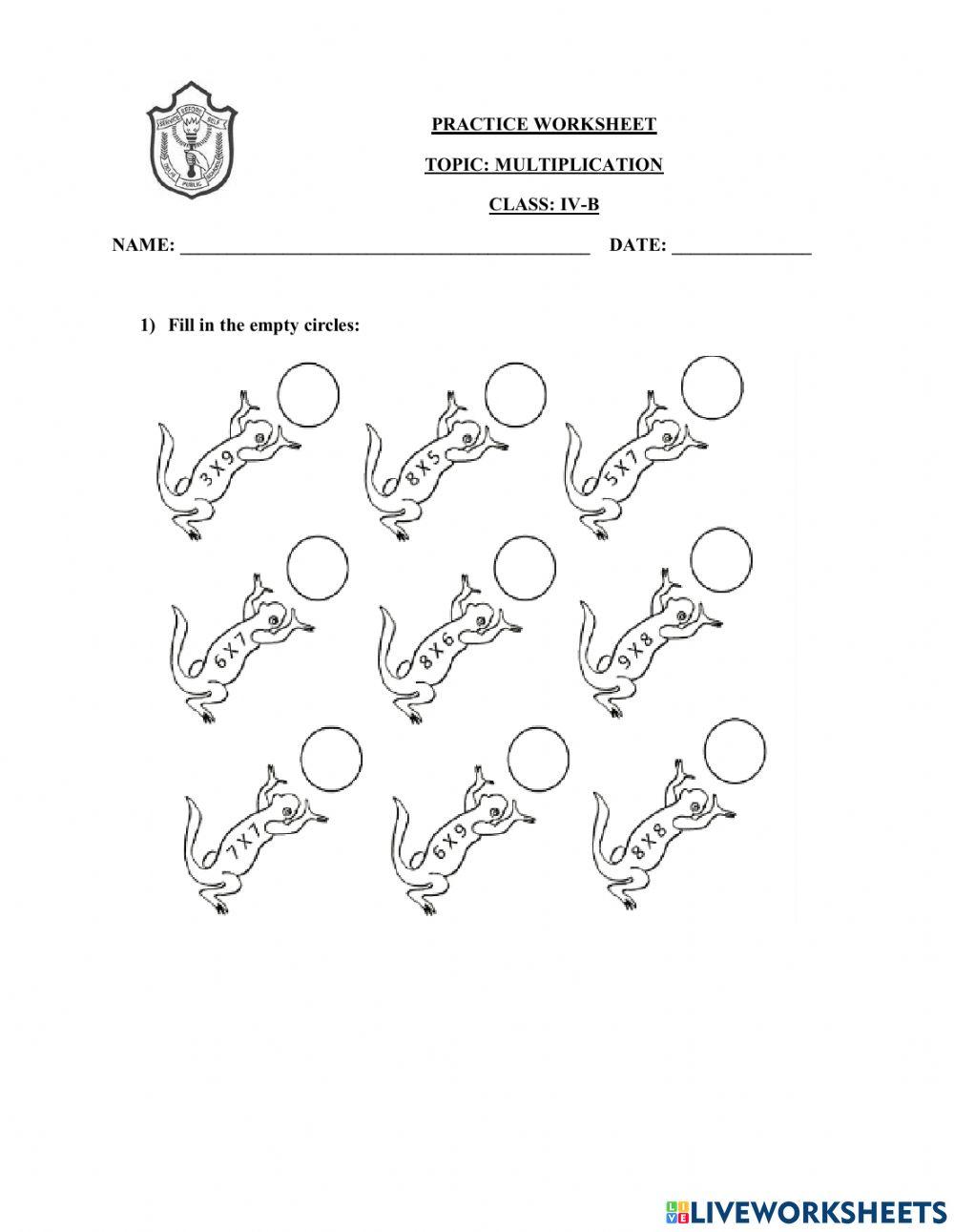 Practice worksheet interactive activity | Live Worksheets