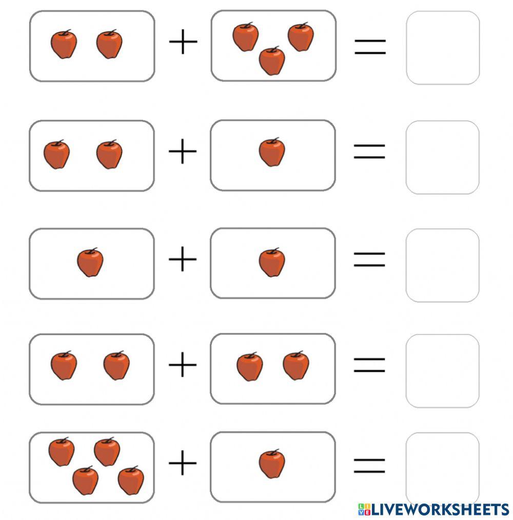 اجمع واوجد الناتج يا بطل worksheet | Live Worksheets