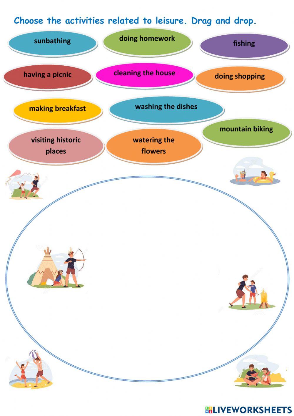 Leisure online activity | Live Worksheets