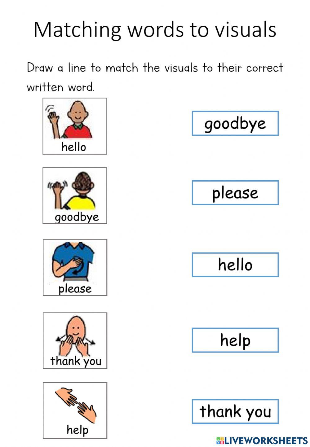 Matching words to visuals (2) 1003638 | Nurul Adlina