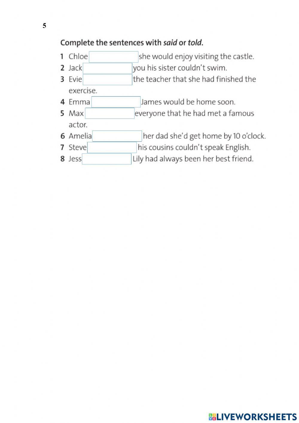 Unit 8. Reporte… | Free Interactive Worksheets | 6592045