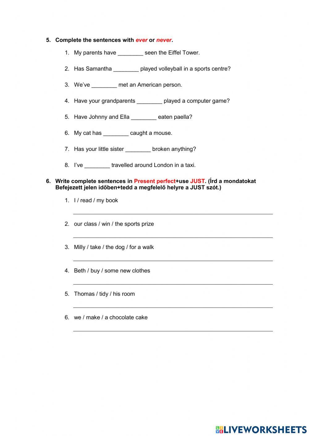 Project 3 unit 5 test version 2 online exercise for | Live Worksheets