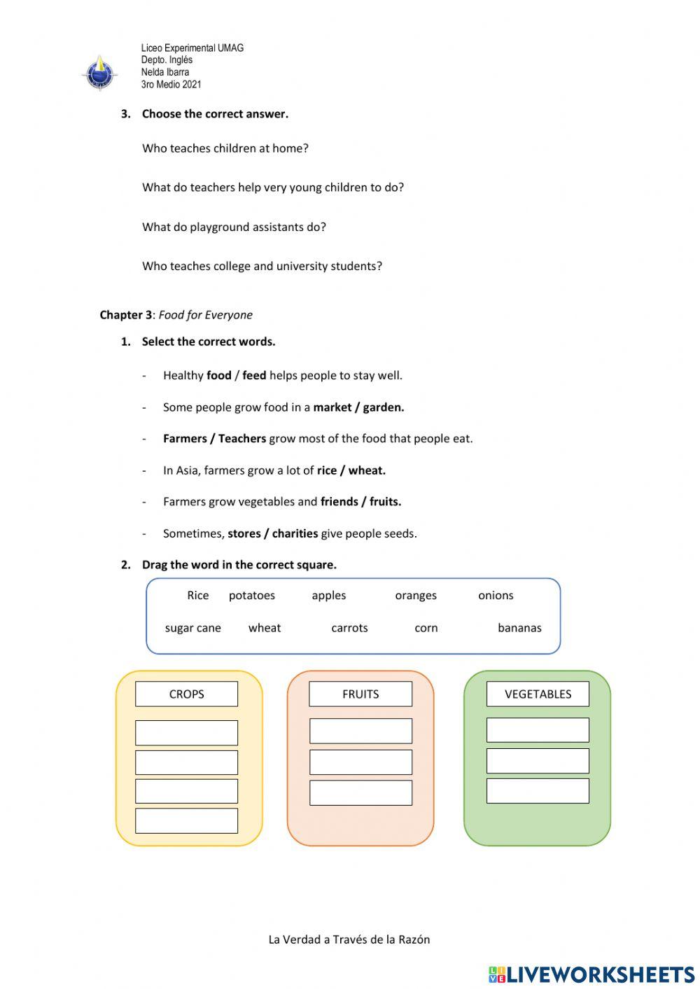 3m 1-2-3 worksheet | Live Worksheets