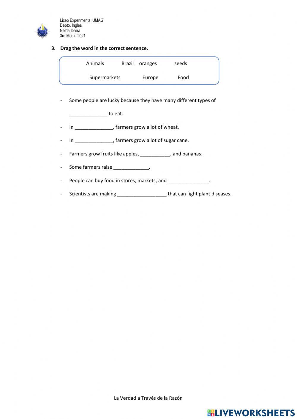 3m 1-2-3 worksheet | Live Worksheets