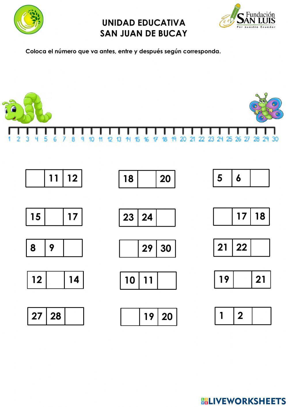 1005128 | Antecesor y sucesor e intermedio | SOFY 1005128 | Antecesor y sucesor e intermedio | SOFY