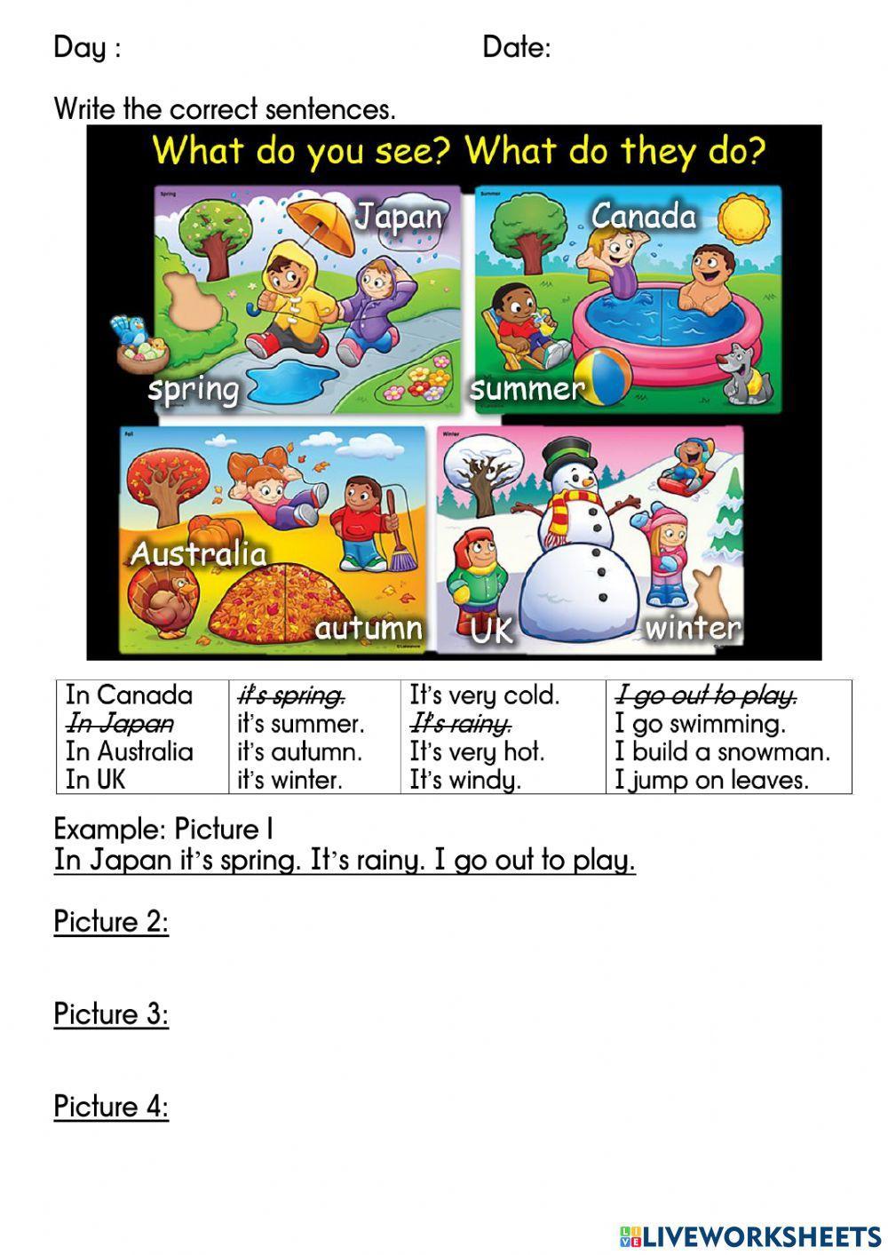 Module 4 SeYear in, Year out worksheet | Live Worksheets