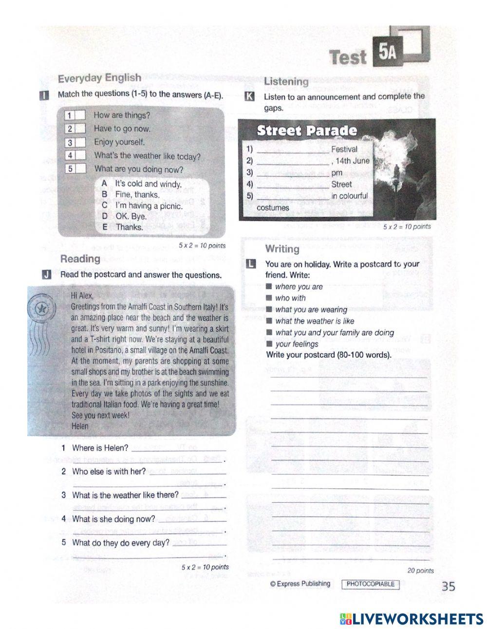 BLAZE 1 - TEST … | Free Interactive Worksheets | 6593346