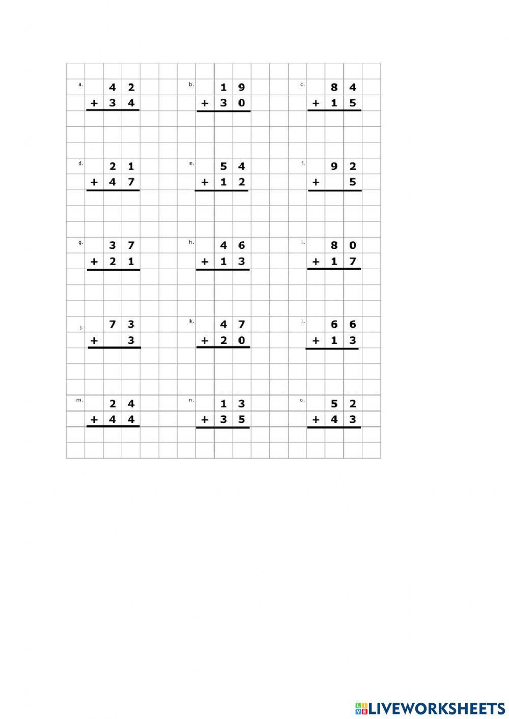 Operasi tambah online activity for tahun3 PPKI | Live Worksheets