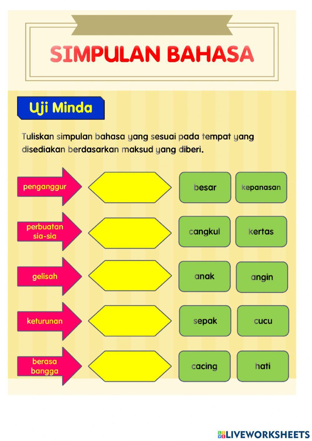 Uji Minda interactive exercise | Live Worksheets