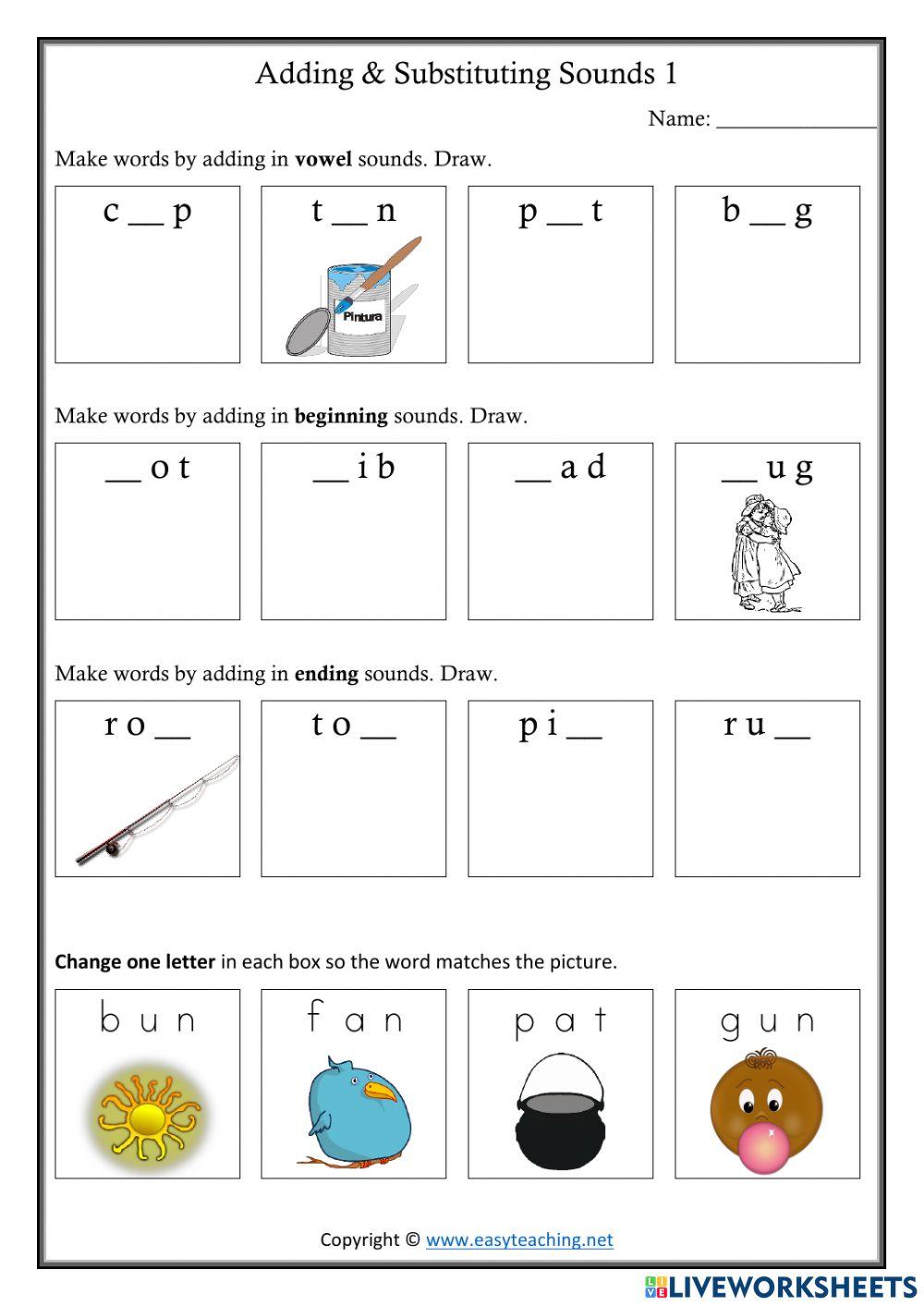 5017326 | add and substitute sounds | christine